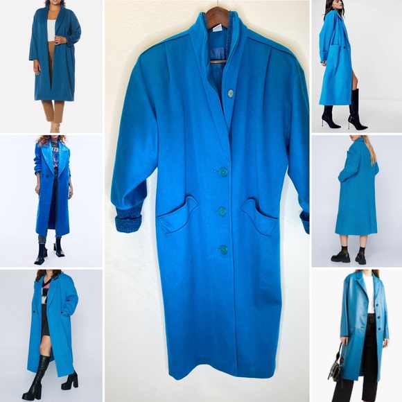 Michelle Stuart | Jackets & Coats | Vintage 8s Wool Long Line Coat ...